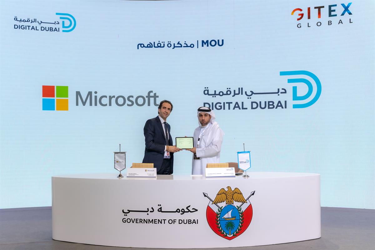 Digital Dubai Signs an MoU with Microsoft UAE in AI Domain